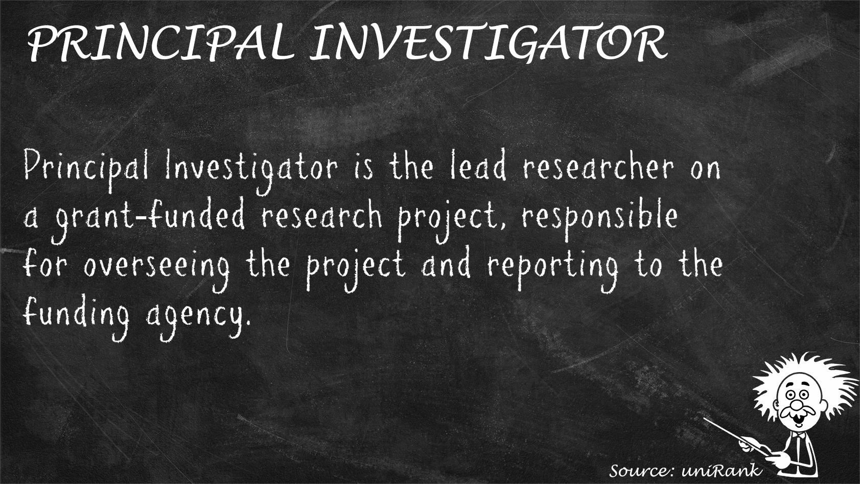 Principal Investigator | Glossary Definition by uniRank.org