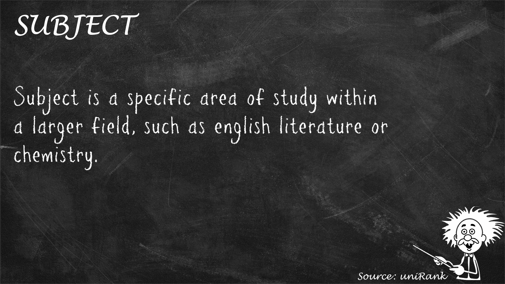 Subject | Glossary Definition