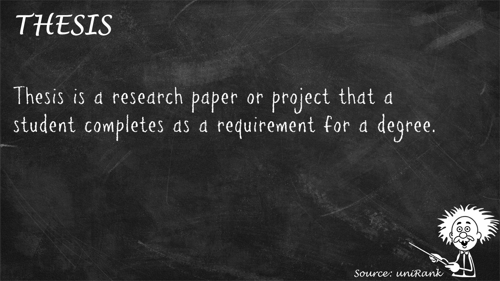Thesis | Glossary Definition by uniRank.org