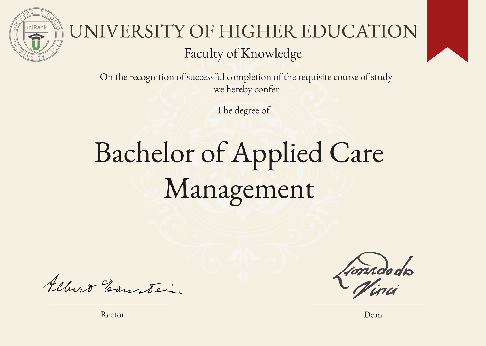 Bachelor of Applied Care Management BACM