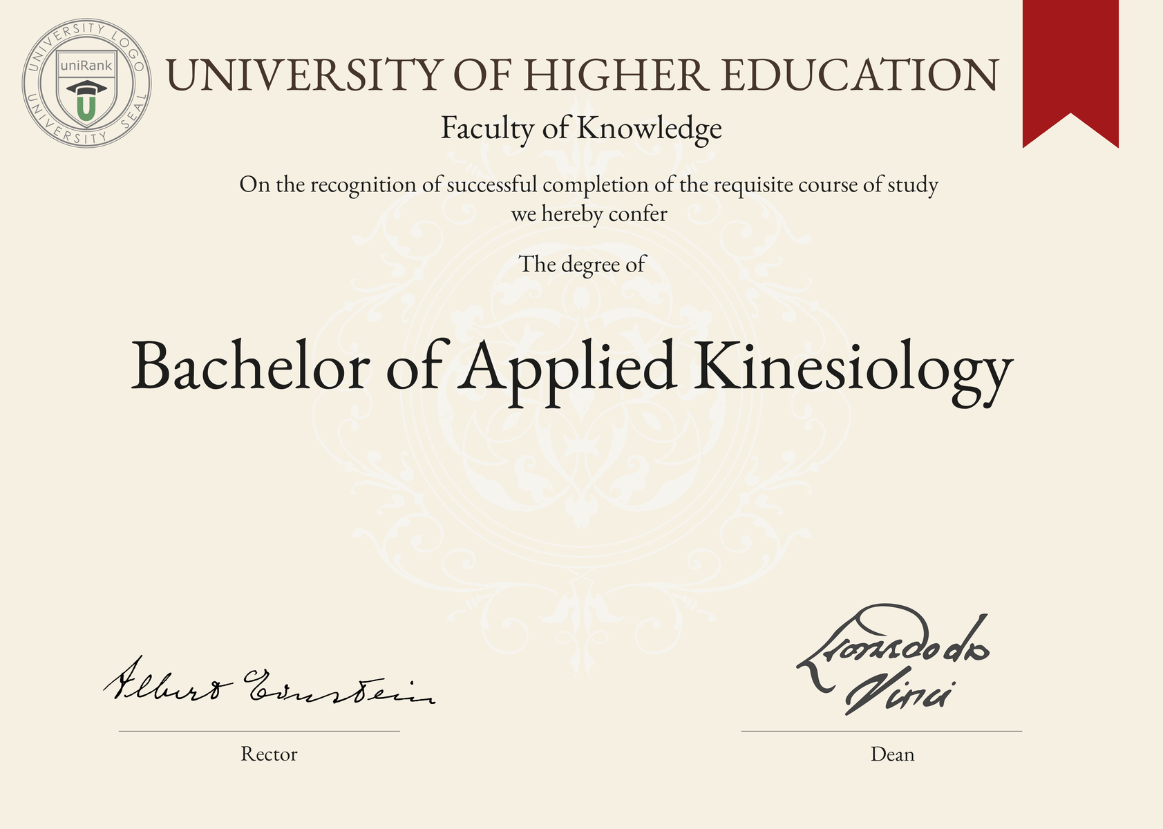 Bachelor of Applied Kinesiology B.A.K.
