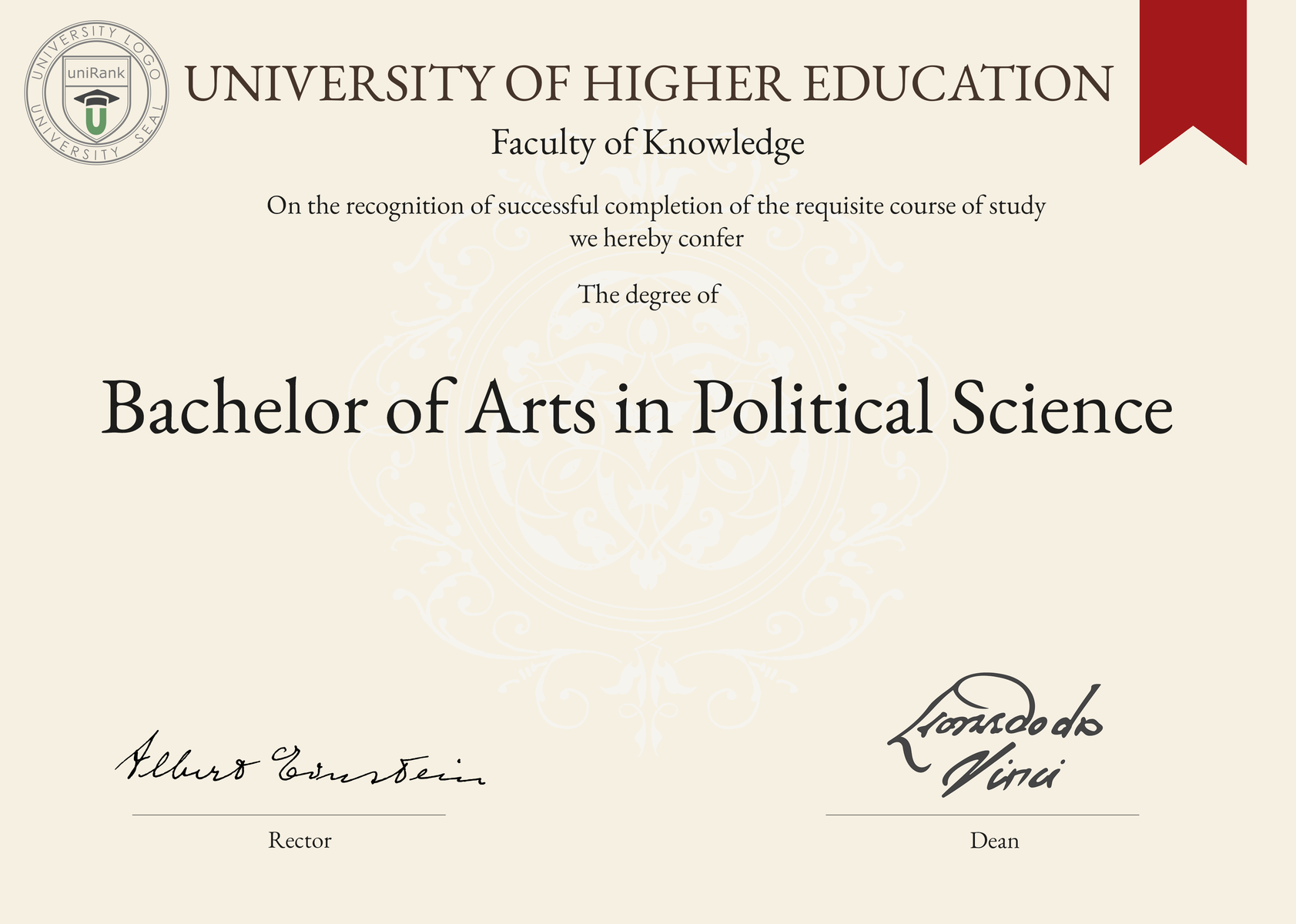 Bachelor of Arts in Political Science BA in Political Science | uniRank.org