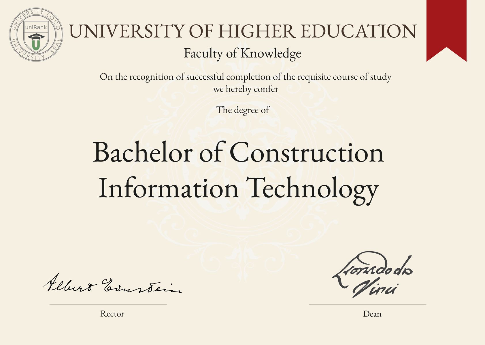 Bachelor of Construction Information Technology B.CIT