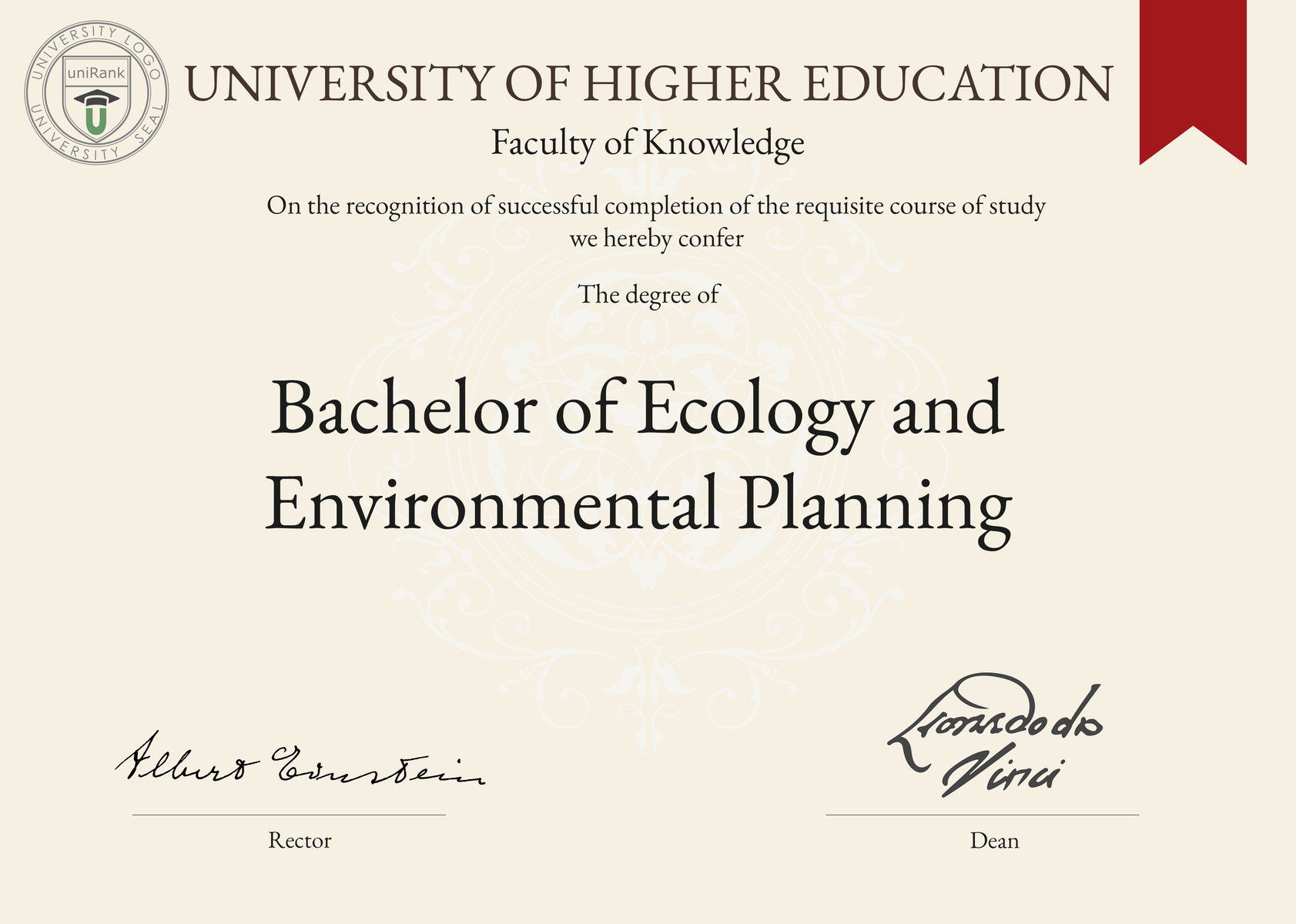 Bachelor of Ecology and Environmental Planning B.EEP