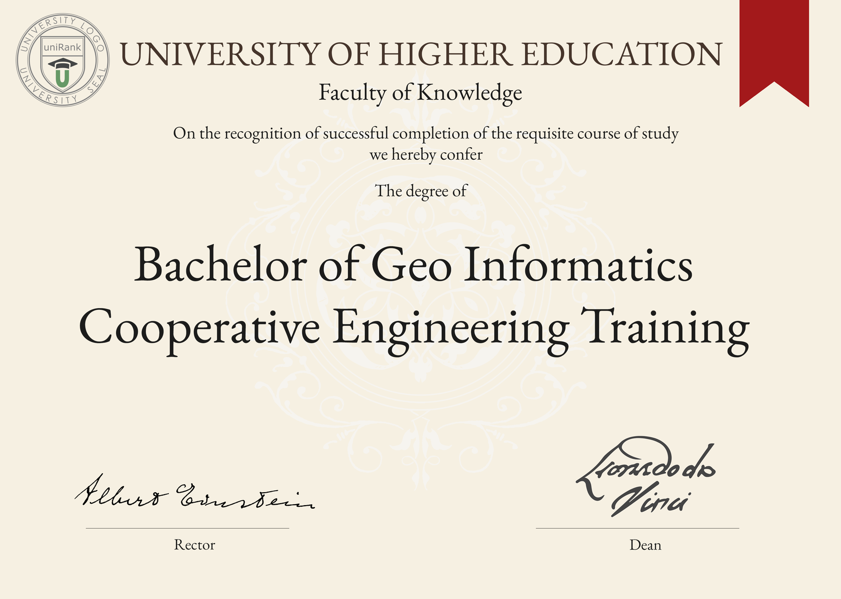 Bachelor of Geo Informatics Cooperative Engineering Training B. Geo ...