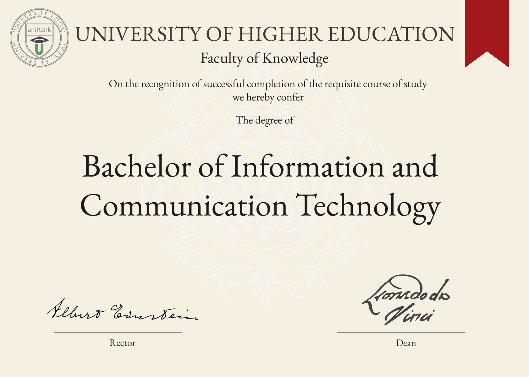 Bachelor of Information and Communication Technology BICT | uniRank.org