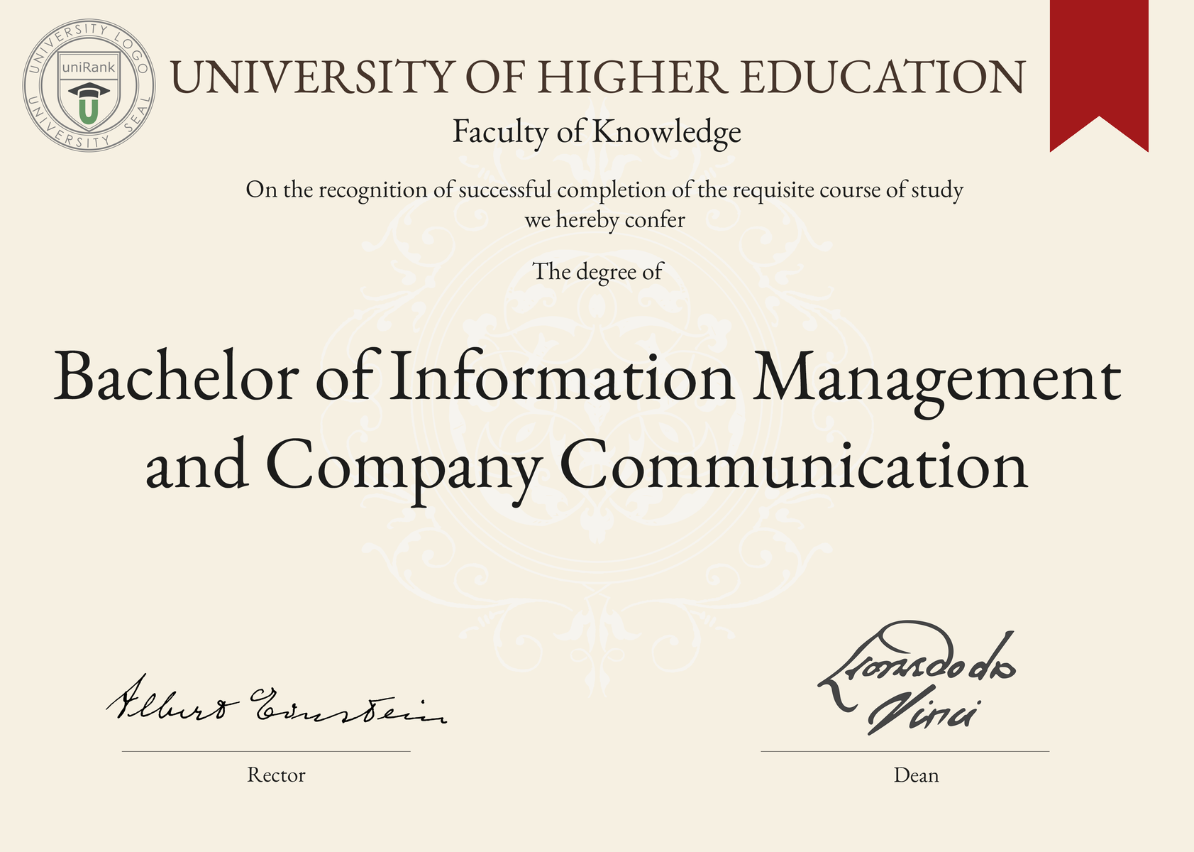 Bachelor of Information Management and Company Communication BIMCC ...
