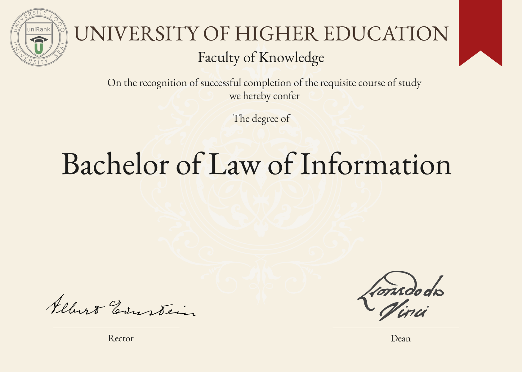 Bachelor of Law of Information LLB (Law of Information) | uniRank.org
