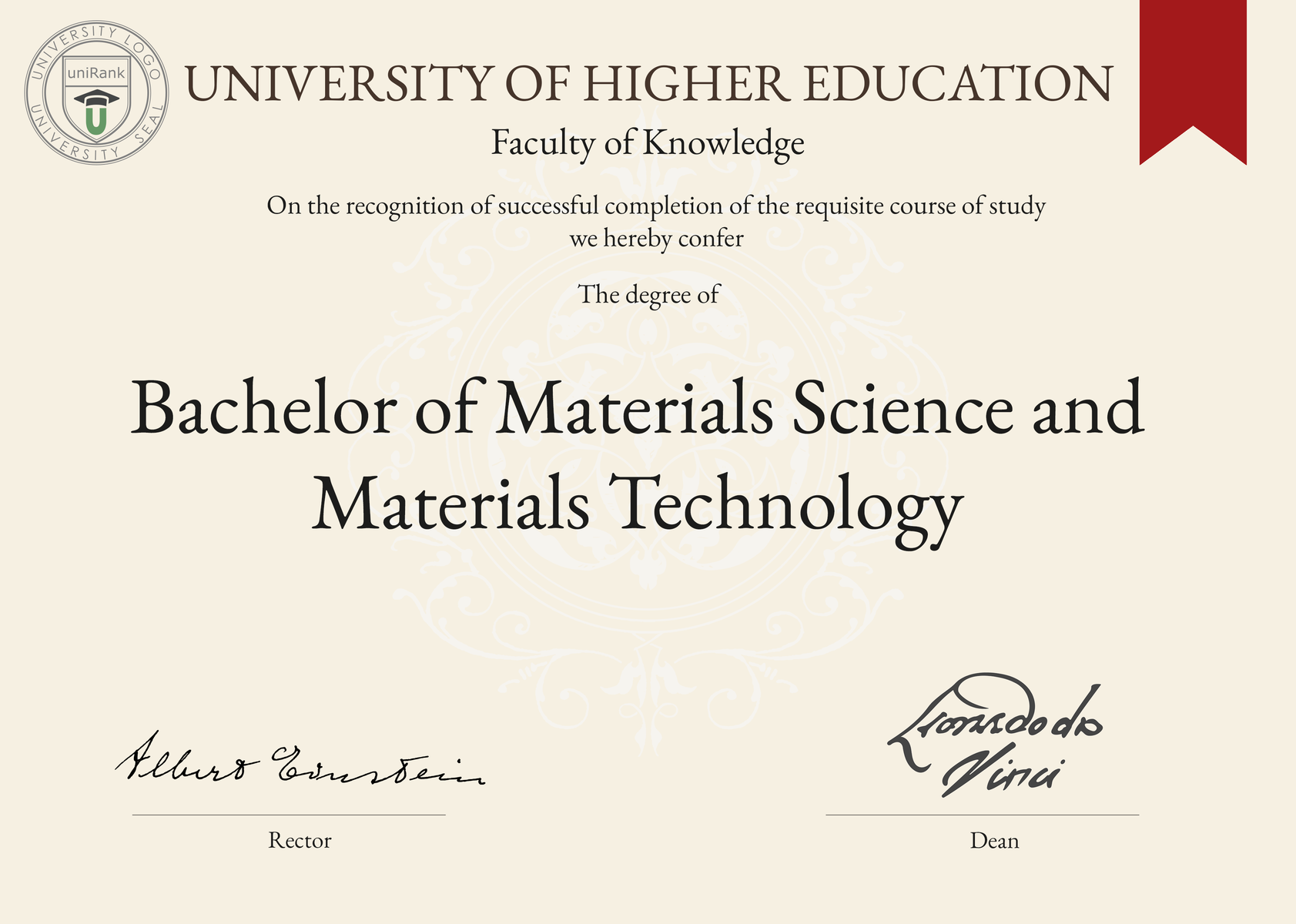 Bachelor of Materials Science and Materials Technology BSc in Materials ...