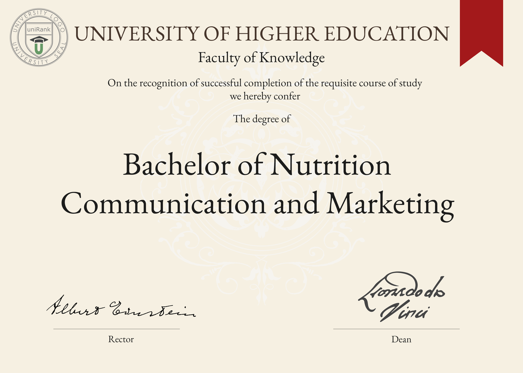 Bachelor of Nutrition Communication and Marketing B.N.C.M.