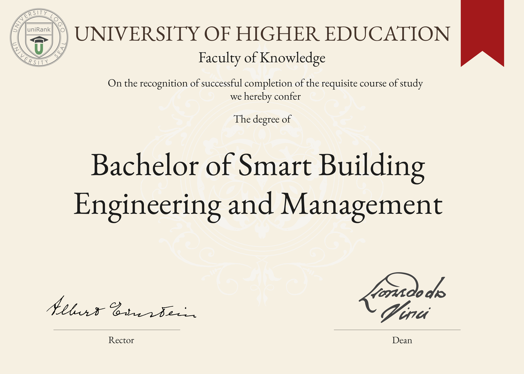 Bachelor of Smart Building Engineering and Management B.S.B.E.M.