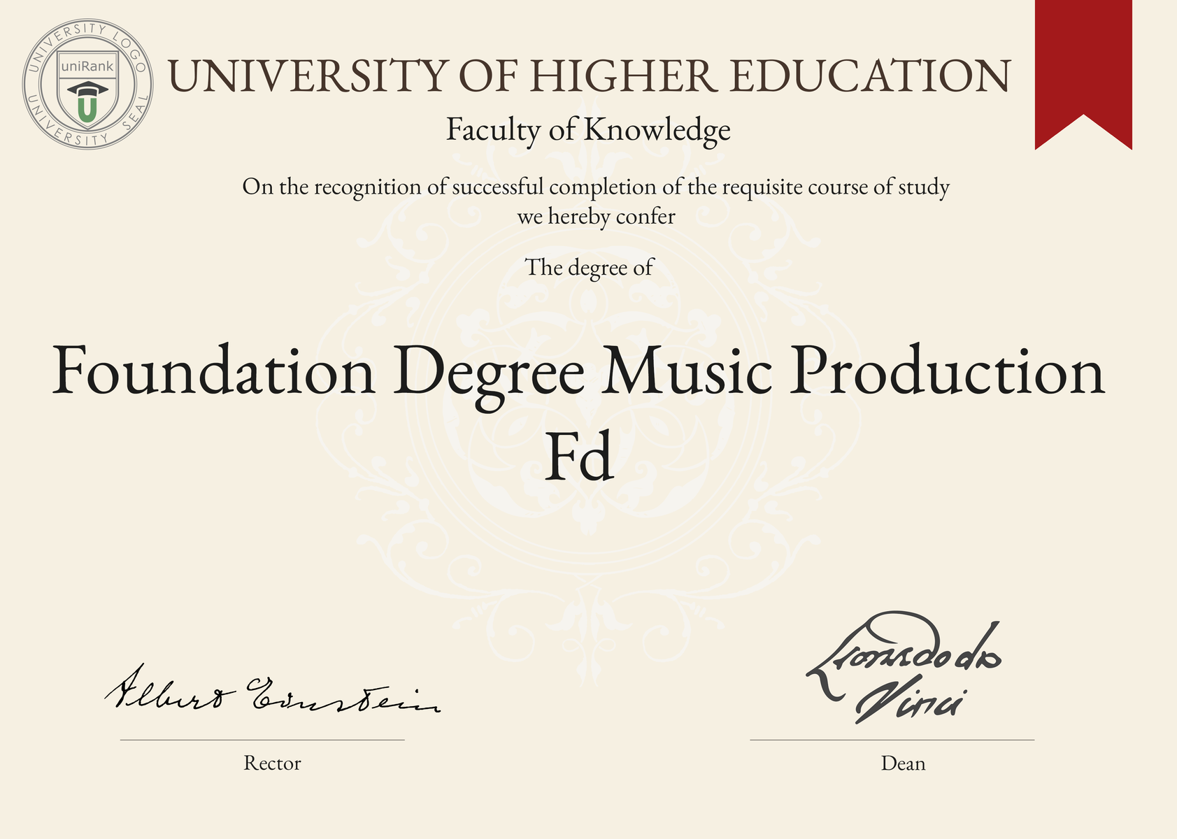 Foundation Degree Music Production FD FD Music Production