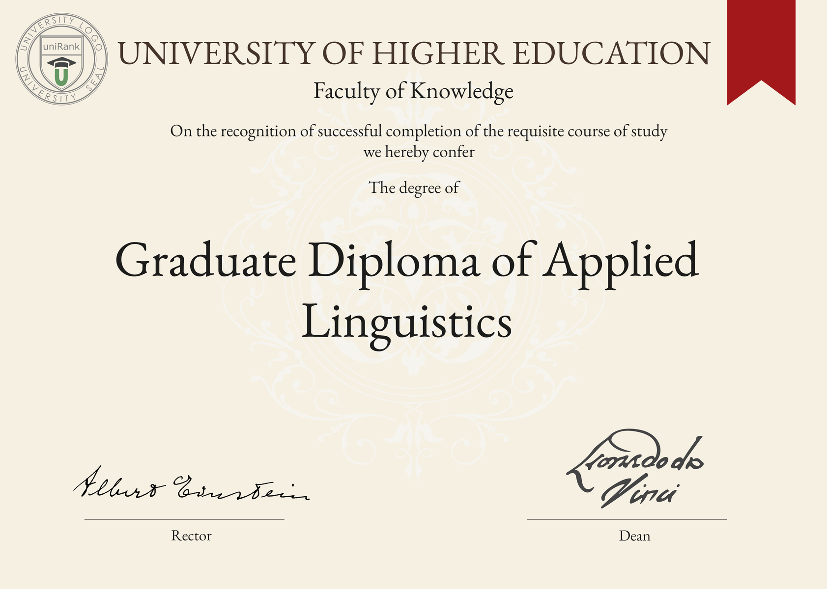 Graduate Diploma of Applied Linguistics Grad. Dip. Appl. Ling ...
