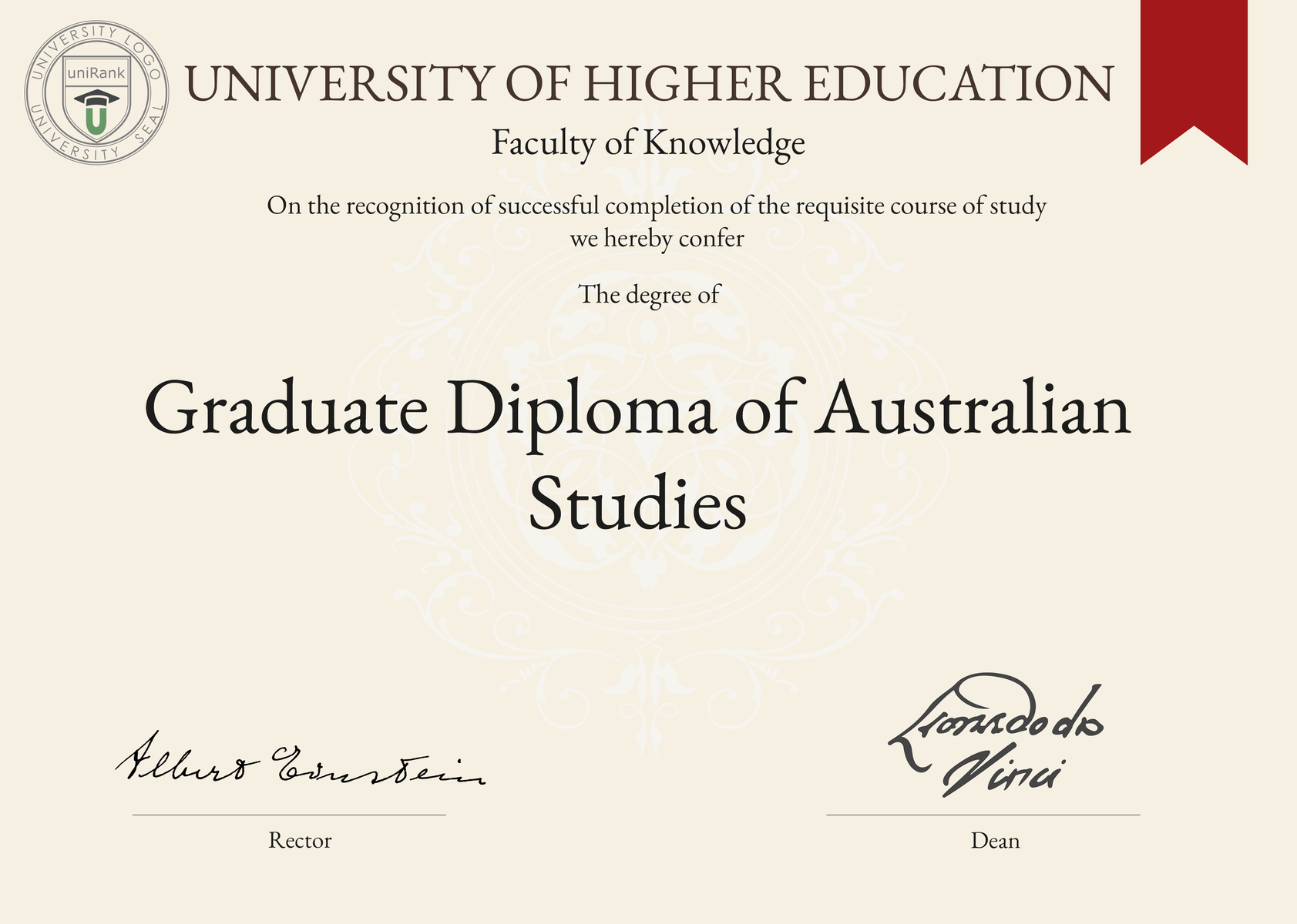 Graduate Diploma of Australian Studies Grad. Dip. Aust. Studies