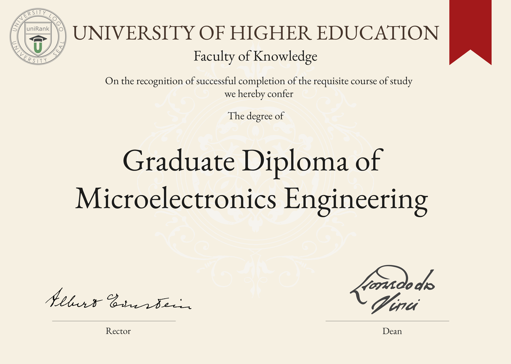 Graduate Diploma of Microelectronics Engineering Grad. Dip. Microelectronics Engineering ...