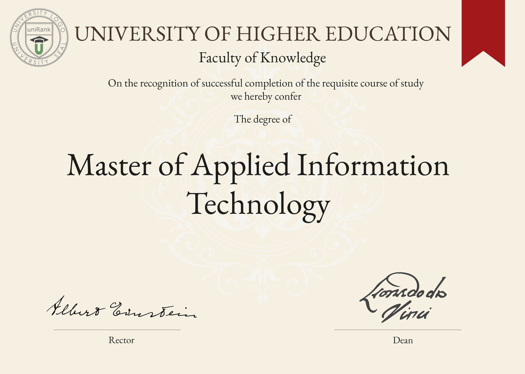 Master of Applied Information Technology MAIT