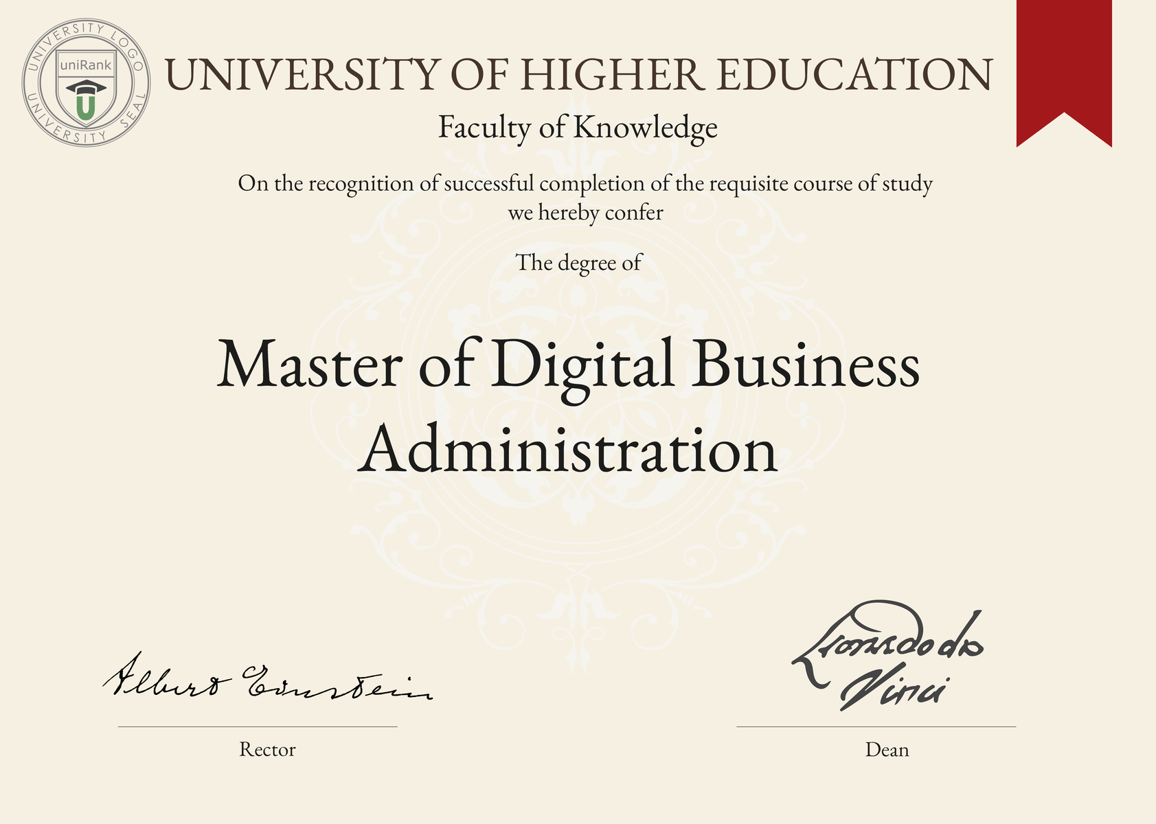 Master of Digital Business Administration MDBA