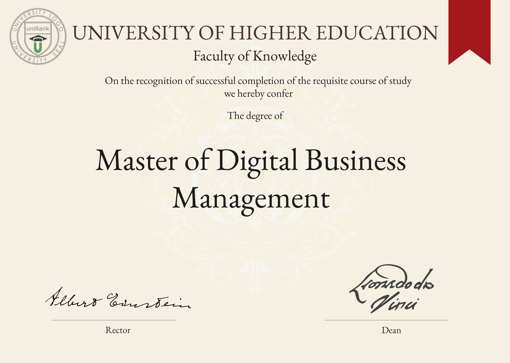 Master of Digital Business Management MDM