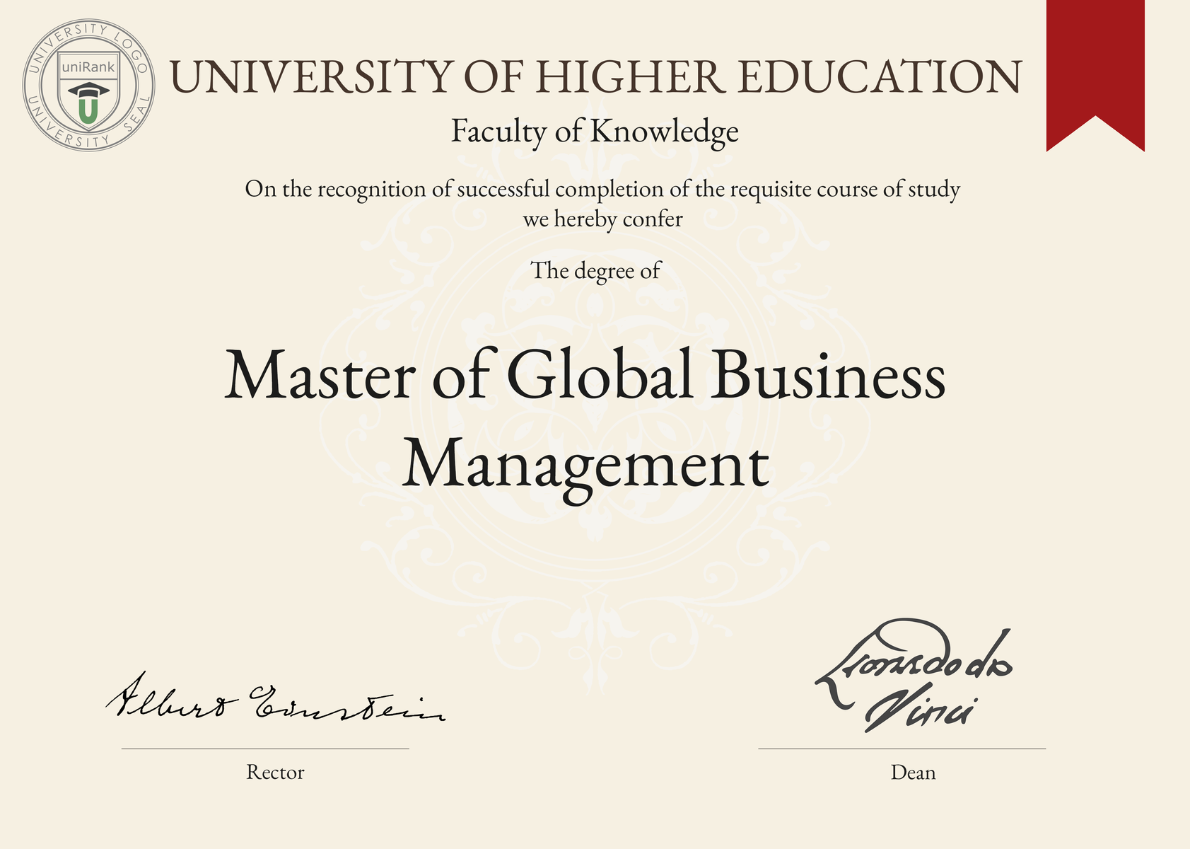 Master of Global Business Management MGBM