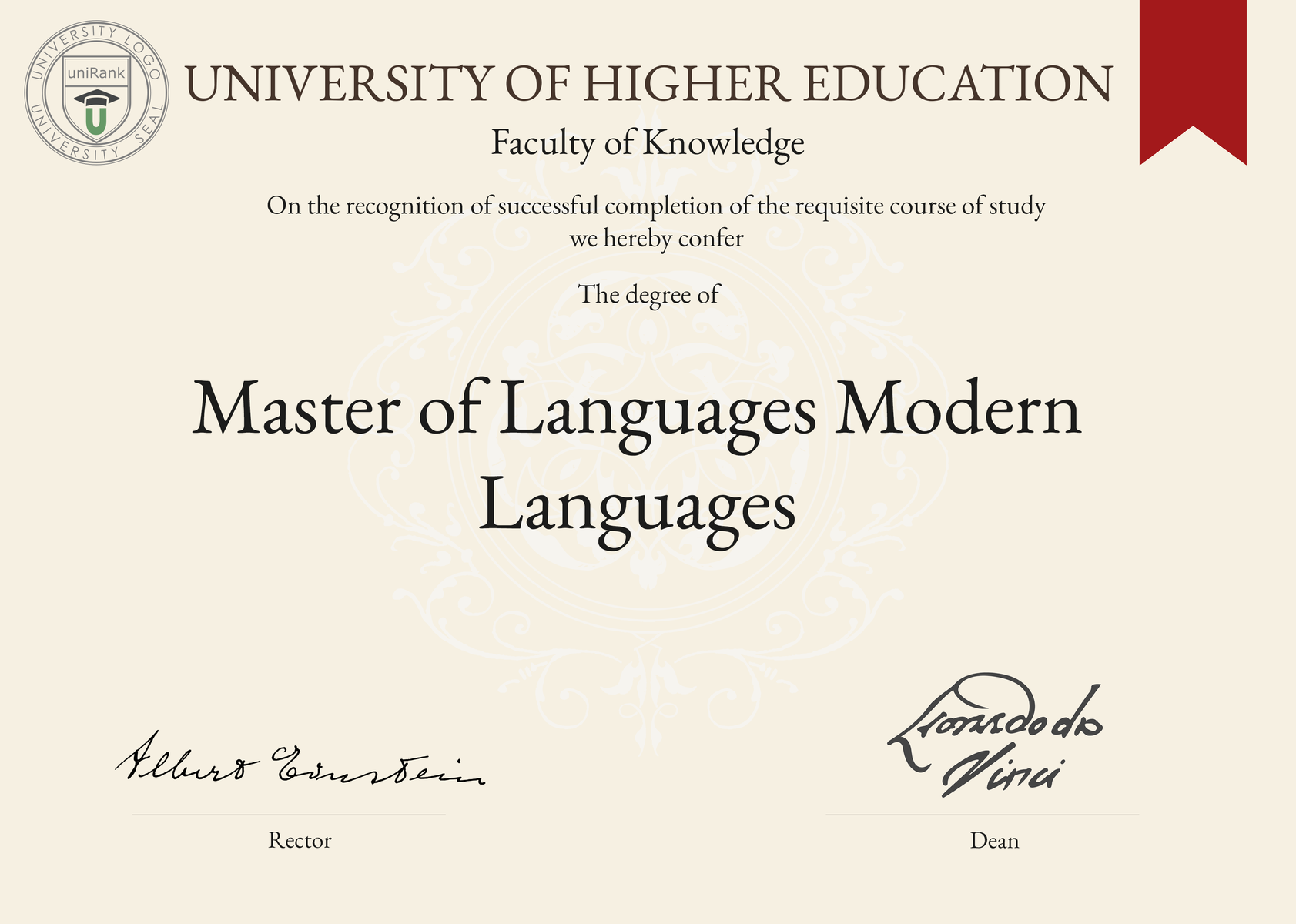 Master of Languages Modern Languages MLML
