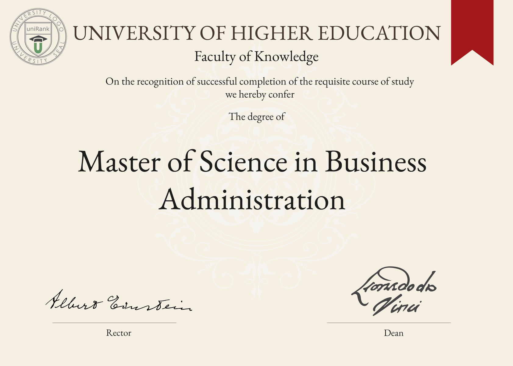 Master of Science in Business Administration MSBA | uniRank.org