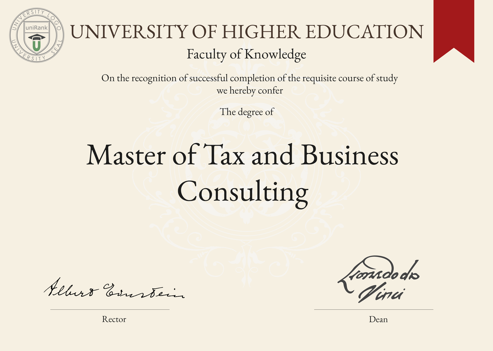 Master of Tax and Business Consulting MTBC