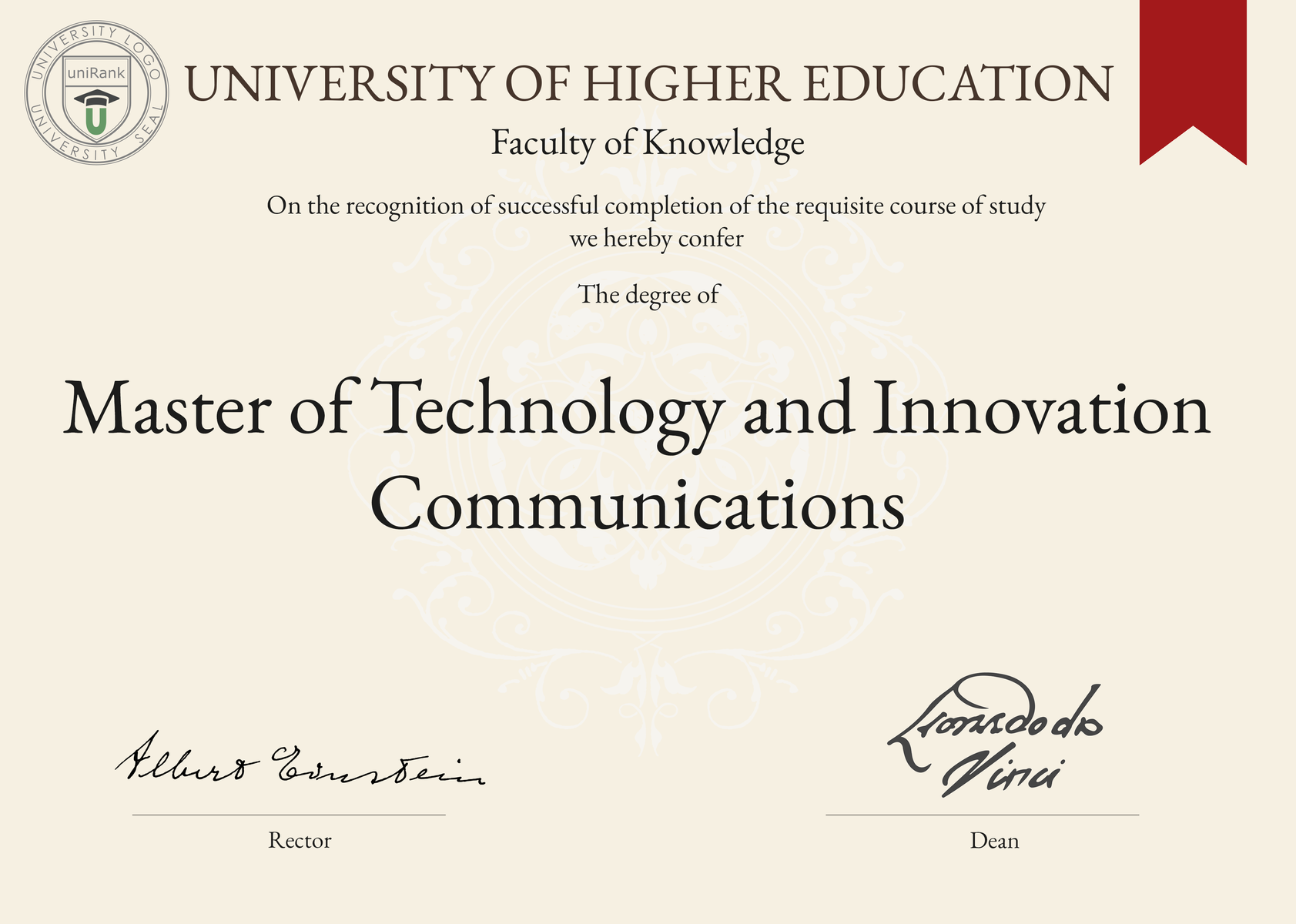 Master of Technology and Innovation Communications M.Tech. Innovation ...