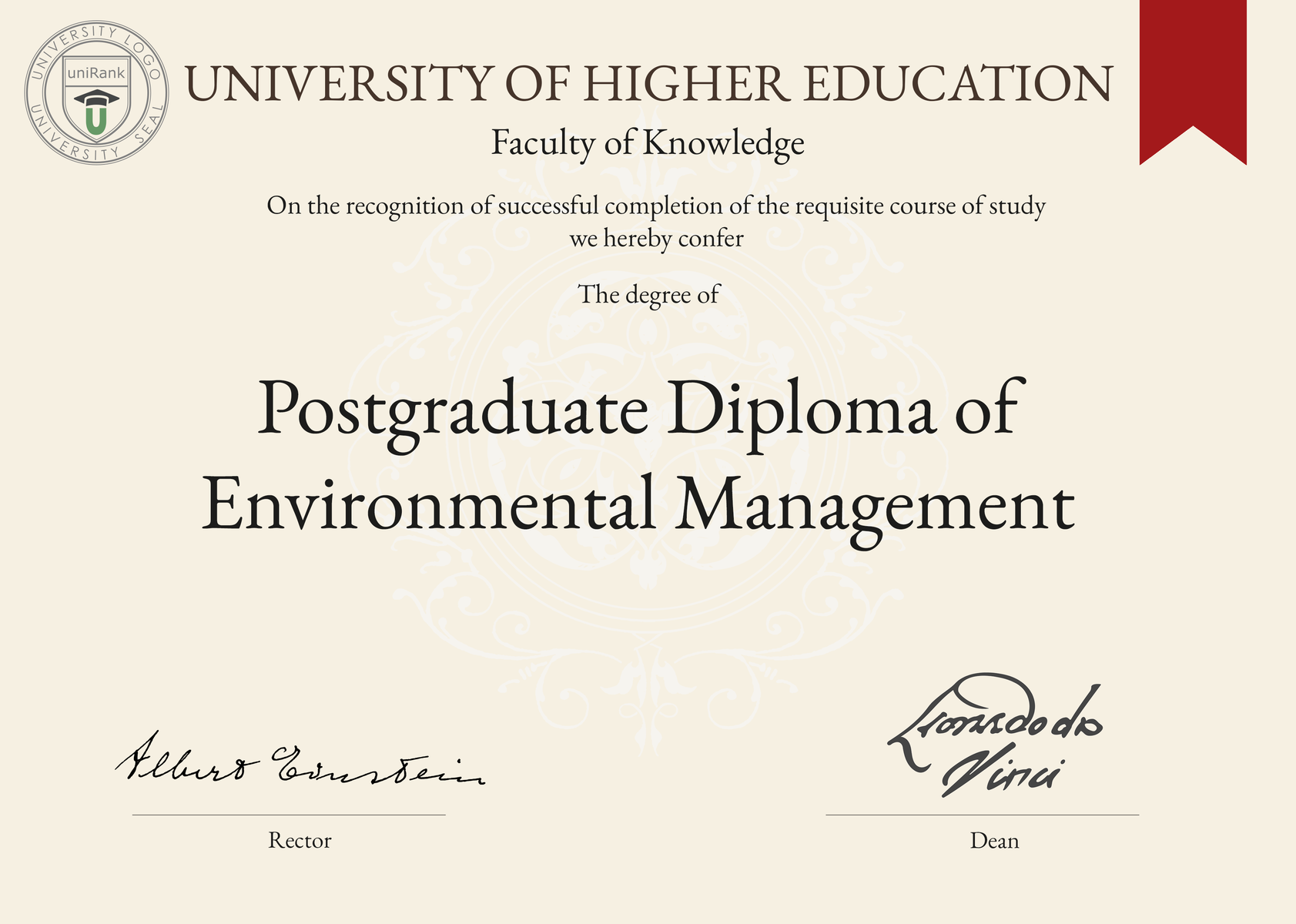 Postgraduate Diploma of Environmental Management PGDipEnvMgmt